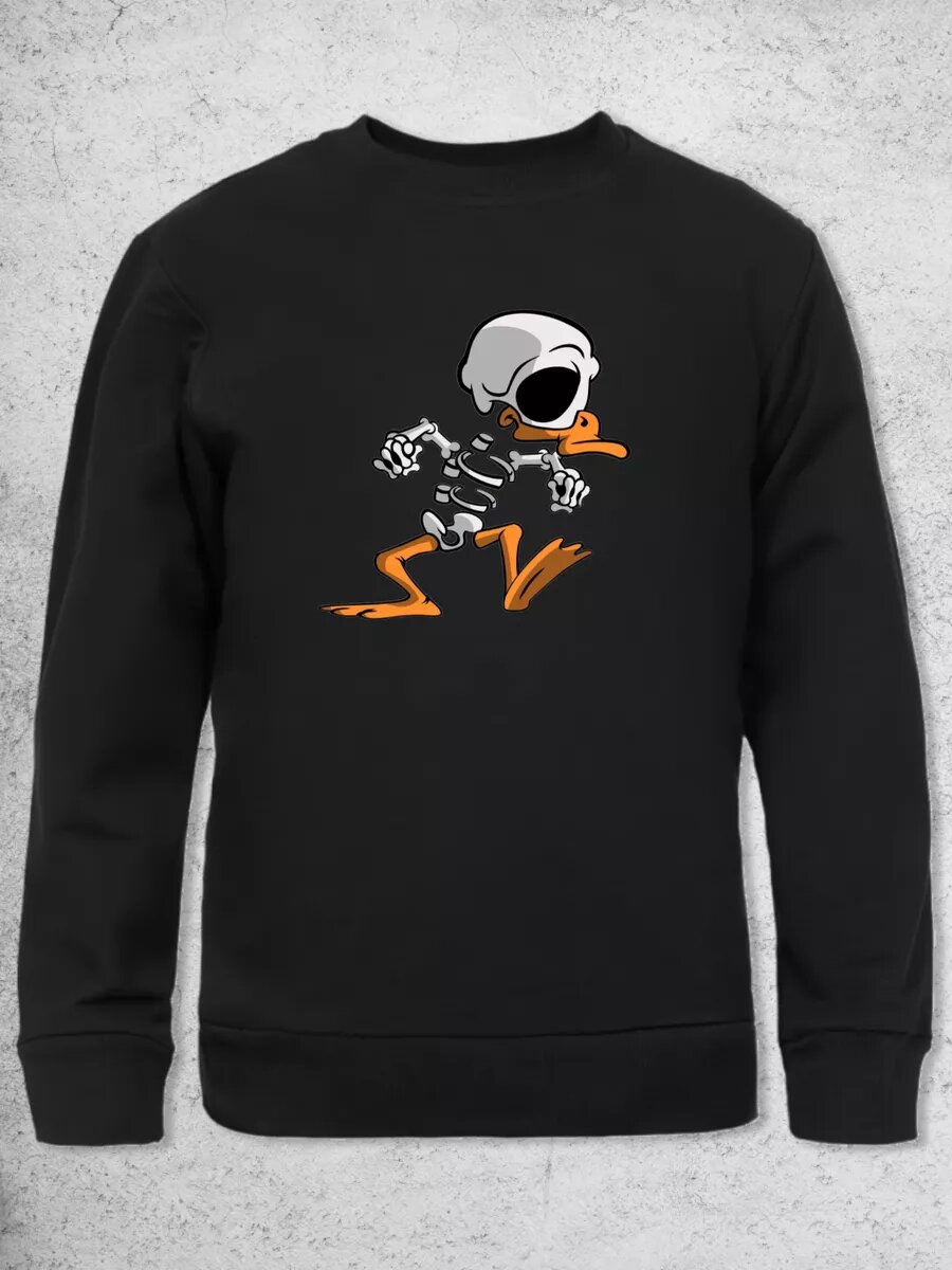 Свитшот утка скелет