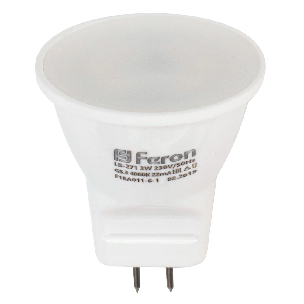 Светодиодная лампа Feron 3 Вт GU5,3 дневной свет
