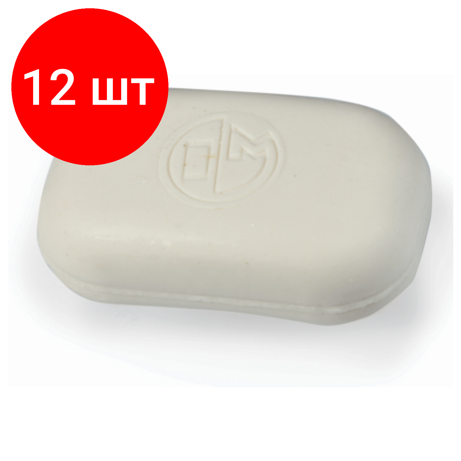 Комплект 12 шт, Мыло туалетное 100 г, "Натуральное", (Меридиан), без упаковки