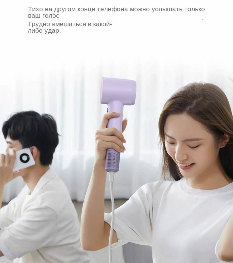 Фен для волос CFJ-001_NO3-A2111 1500 Вт, скоростей 4, кол-во насадок 1, синий