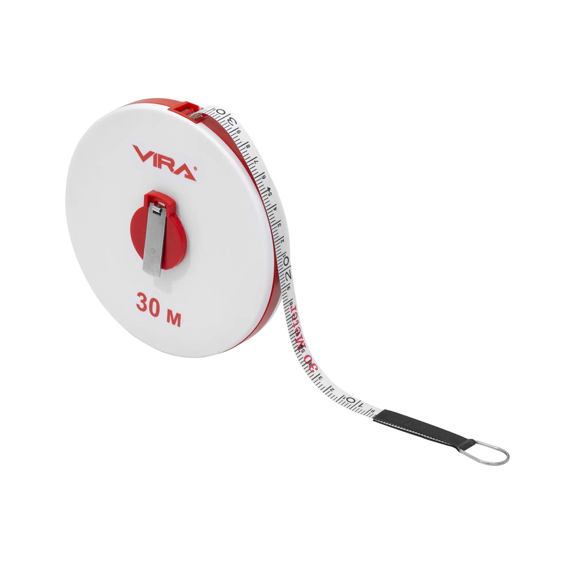 Vira геодезическая рулетка 30 м х 12 мм точная измерительная лента для строительных работ
