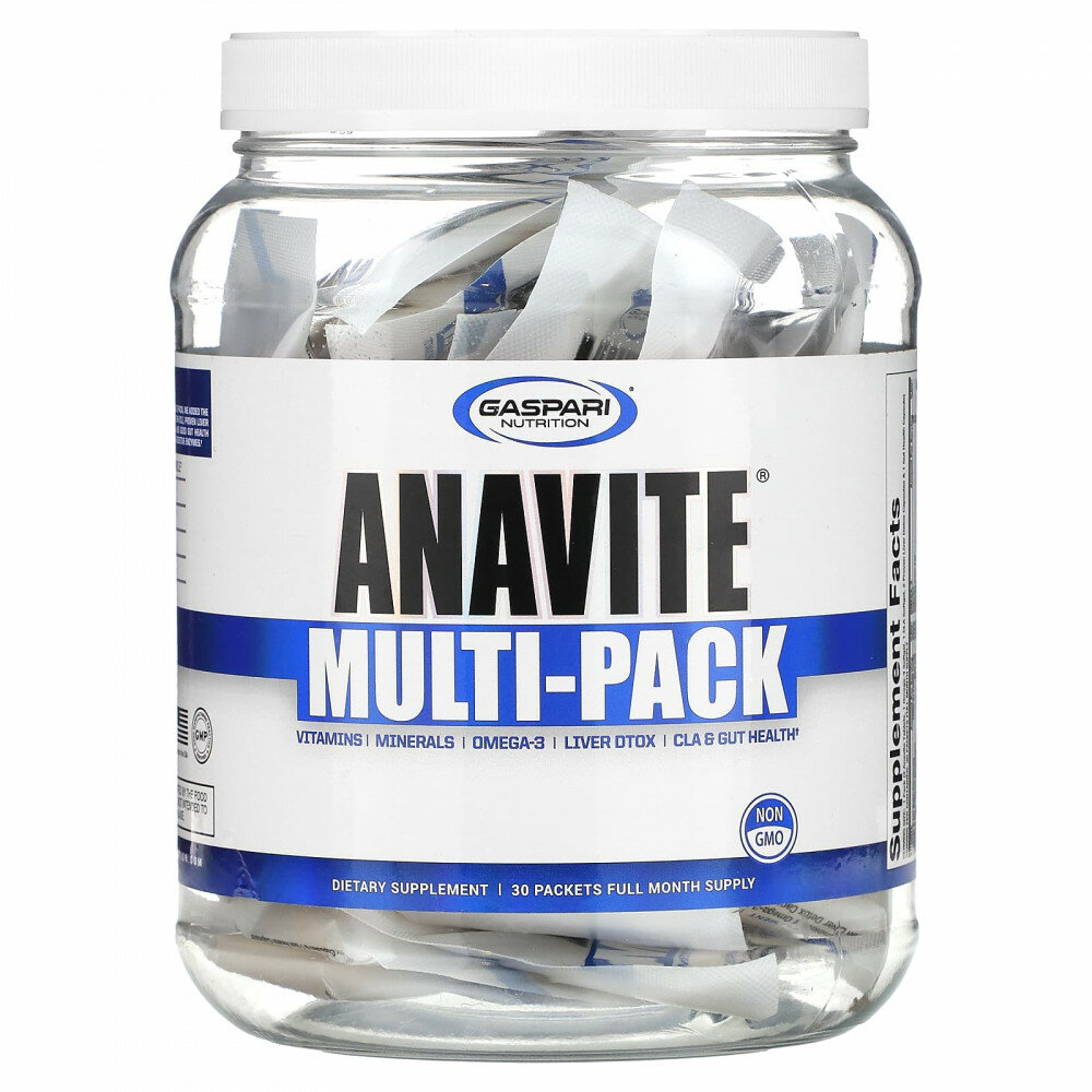 Gaspari Nutrition, Anavite®, мультивитаминный комплекс, 30 пакетиков