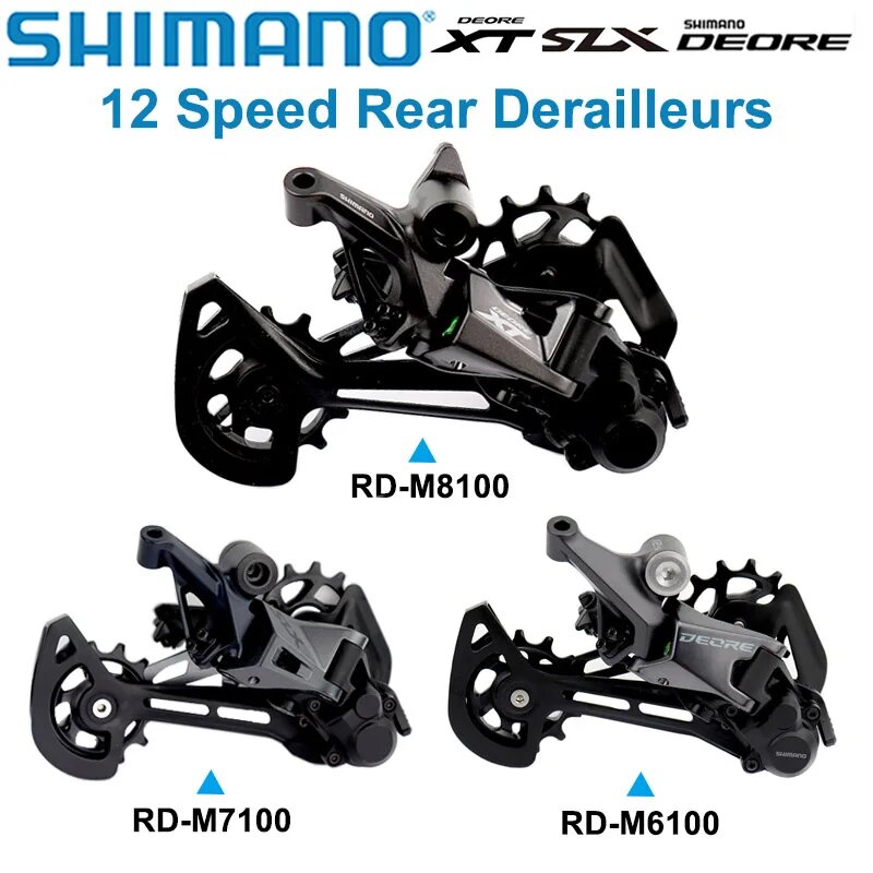 SHIMANO DEORE XT Задний переключатель 12 скоростей RD-M6100