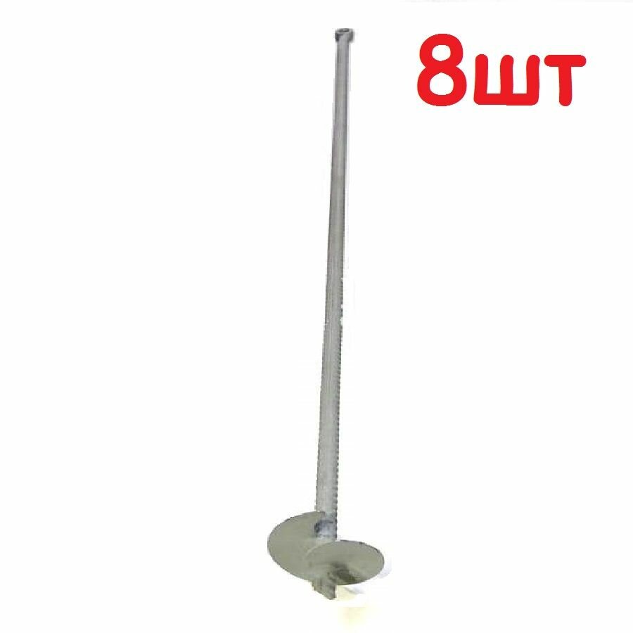 Шнековый анкер Аншнек окрашенный 100см х 10мм, шнек 60мм, 8шт