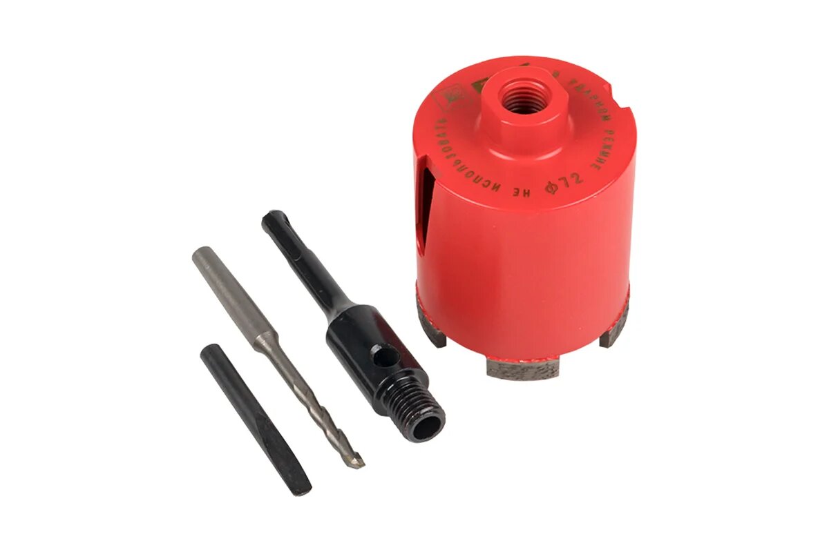 EKF Коронка алмазная DCH-72 Laser M16 SDS-Plus Expert dch-72-m16 для бурения отверстий