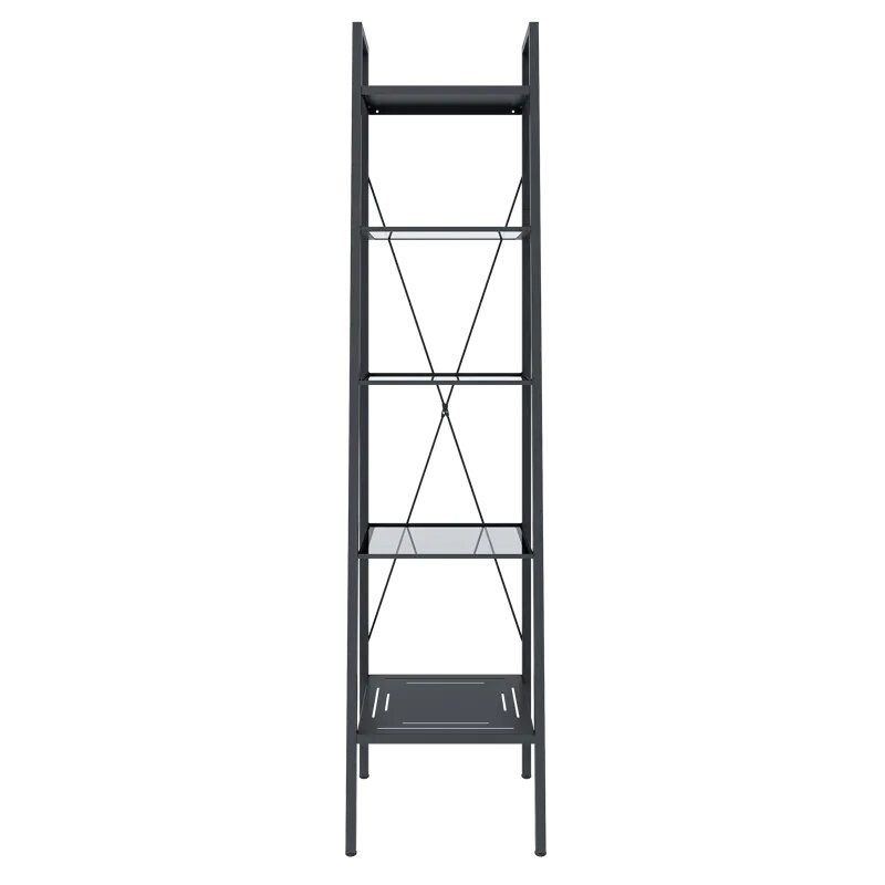 Стеллаж для ванной Konsensa Бруклин 40x35x170 см цвет черный