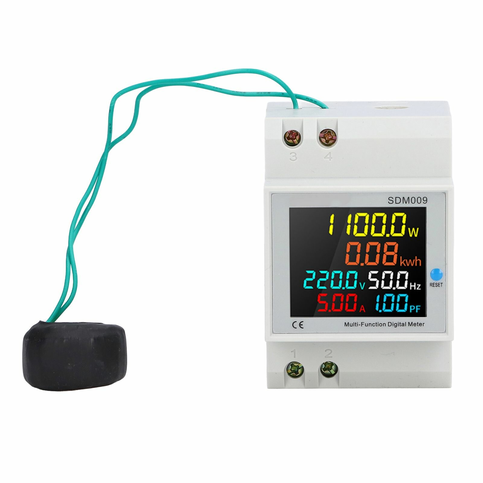 Измерители коэффициента мощности переменного тока Многофункциональный частотомер 250-450 В переменного тока Измерительный прибор