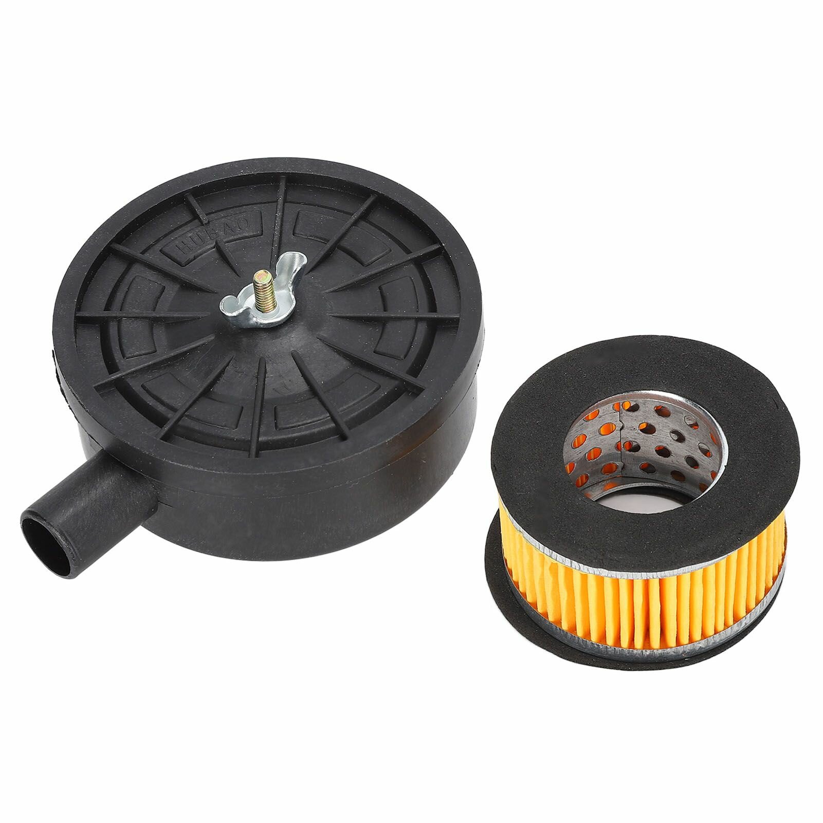 Фильтр-глушитель воздушного компрессора, черный шумоглушитель для воздуходувок, котлов, выхлопные отверстия, пластик