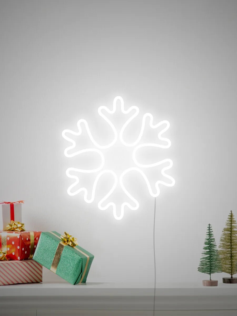 "Снежинка" неоновая лампа, светильник