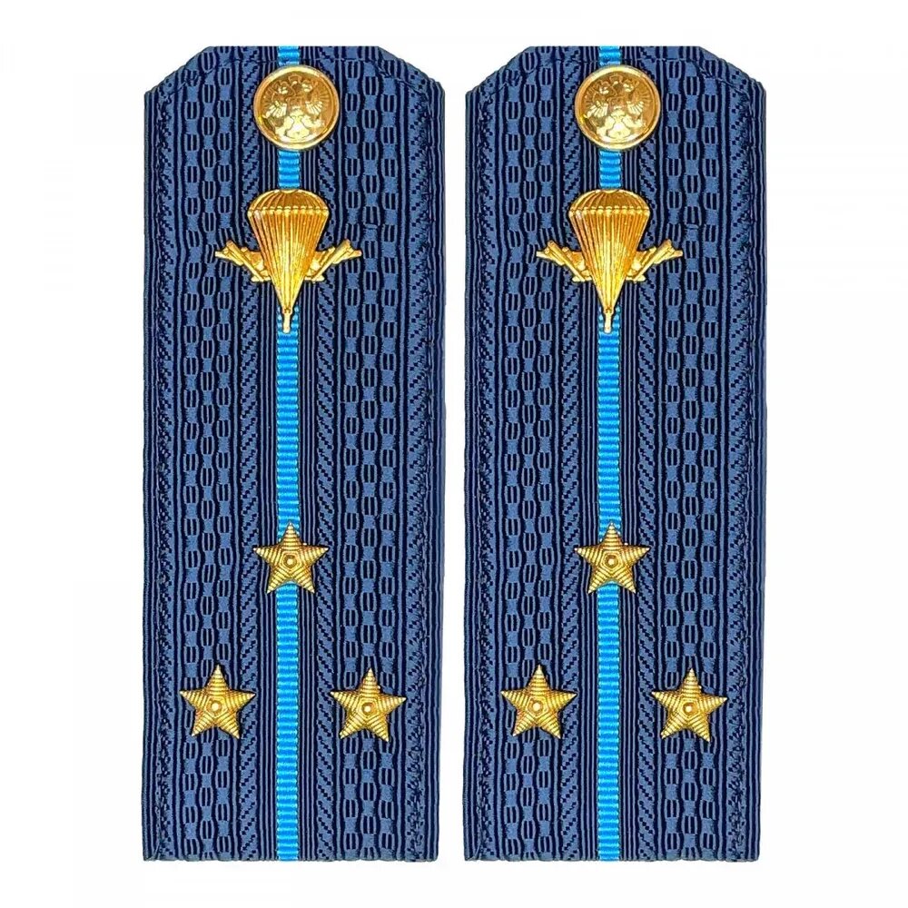 Погоны Мо Вдв синие Старший лейтенант в сборе Пластиковые