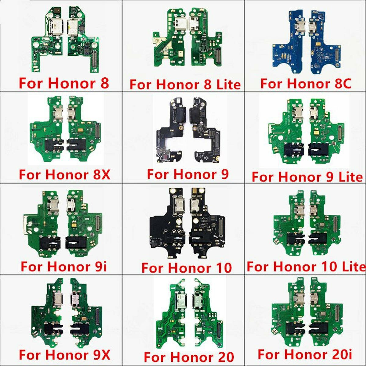 USB с микрофоном зарядное устройство док-станция порт плата часть гибкий кабель для Huawei View 10 20 Honor 8 8X 8C 9 9X