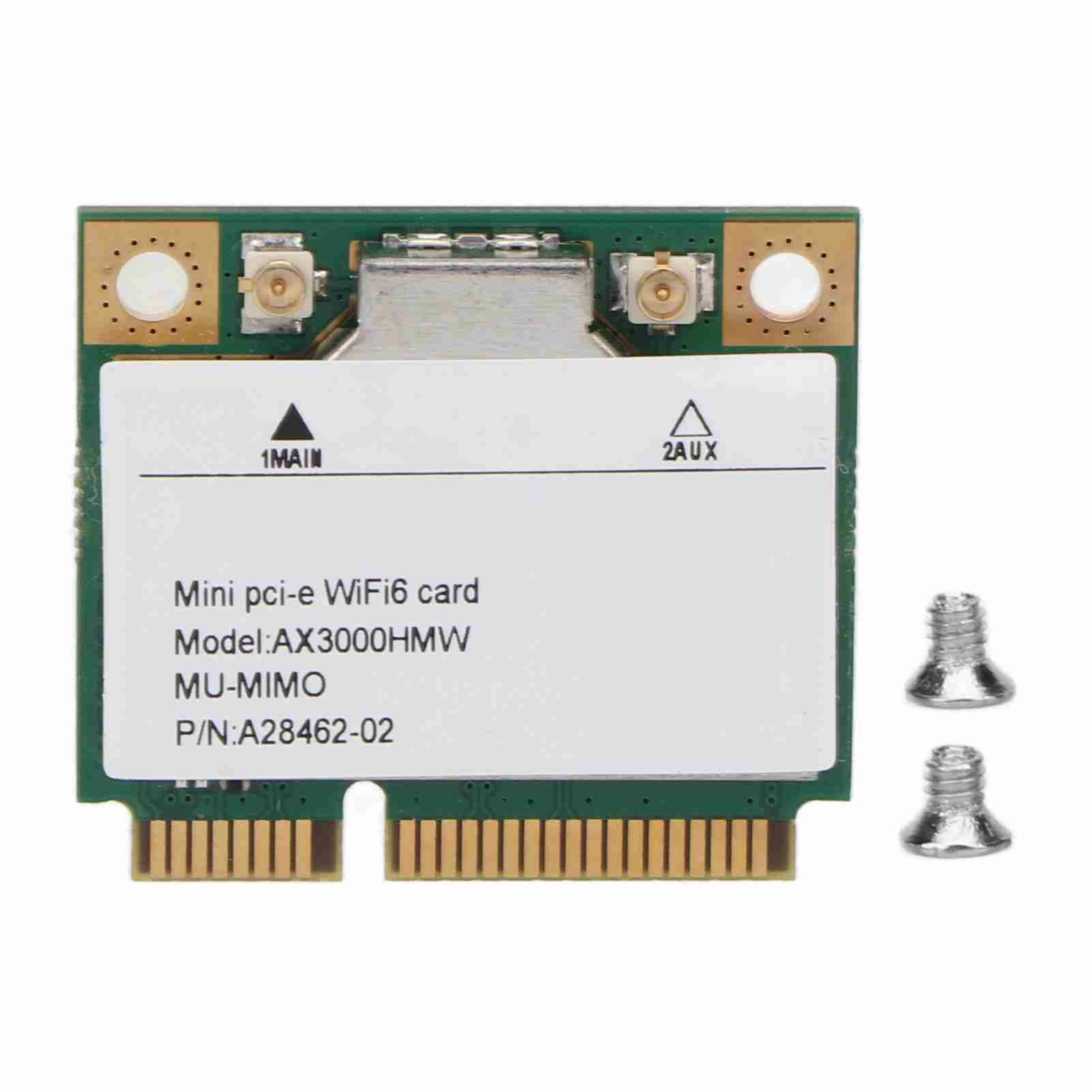 Мини-сетевая карта PCIE Wifi6 3000 Мбит/с Высокоскоростная беспроводная карта Wi-Fi 802.11ax/ac 2,4G 5 ГГц адаптер сетевой карты