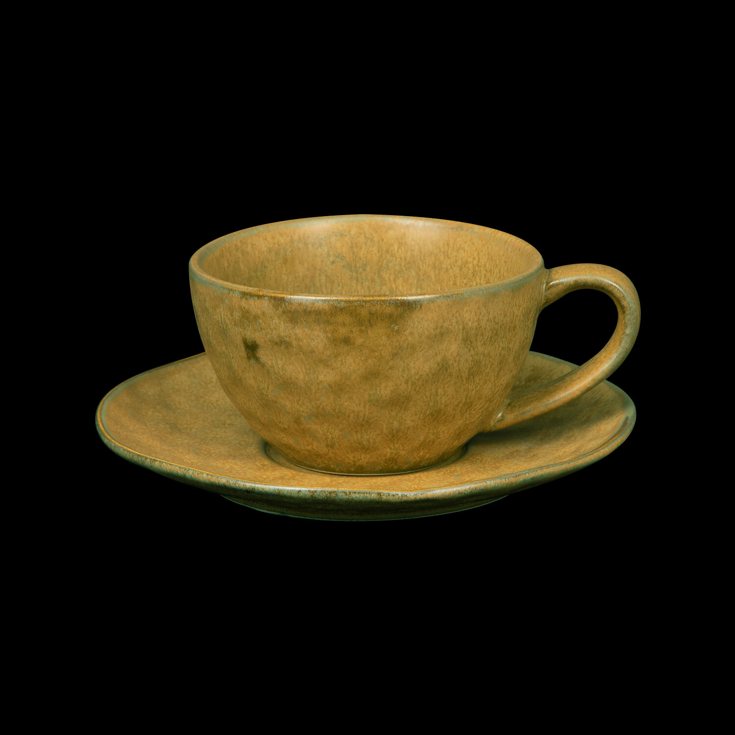 Чайная пара фарфоровая 300 мл с блюдцем для чая KLEN