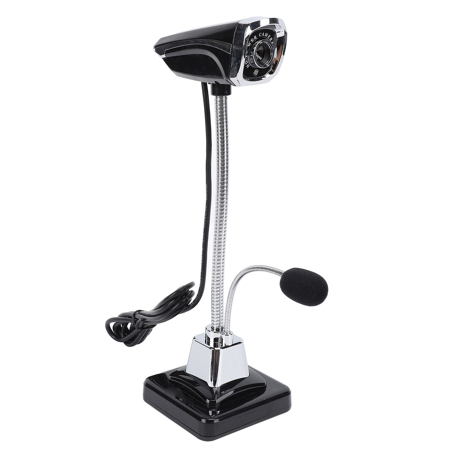 USB Web Camera 360 градусов 640 x 480 Регулируемая фокусирующая компьютерная камера с шумом микрофон