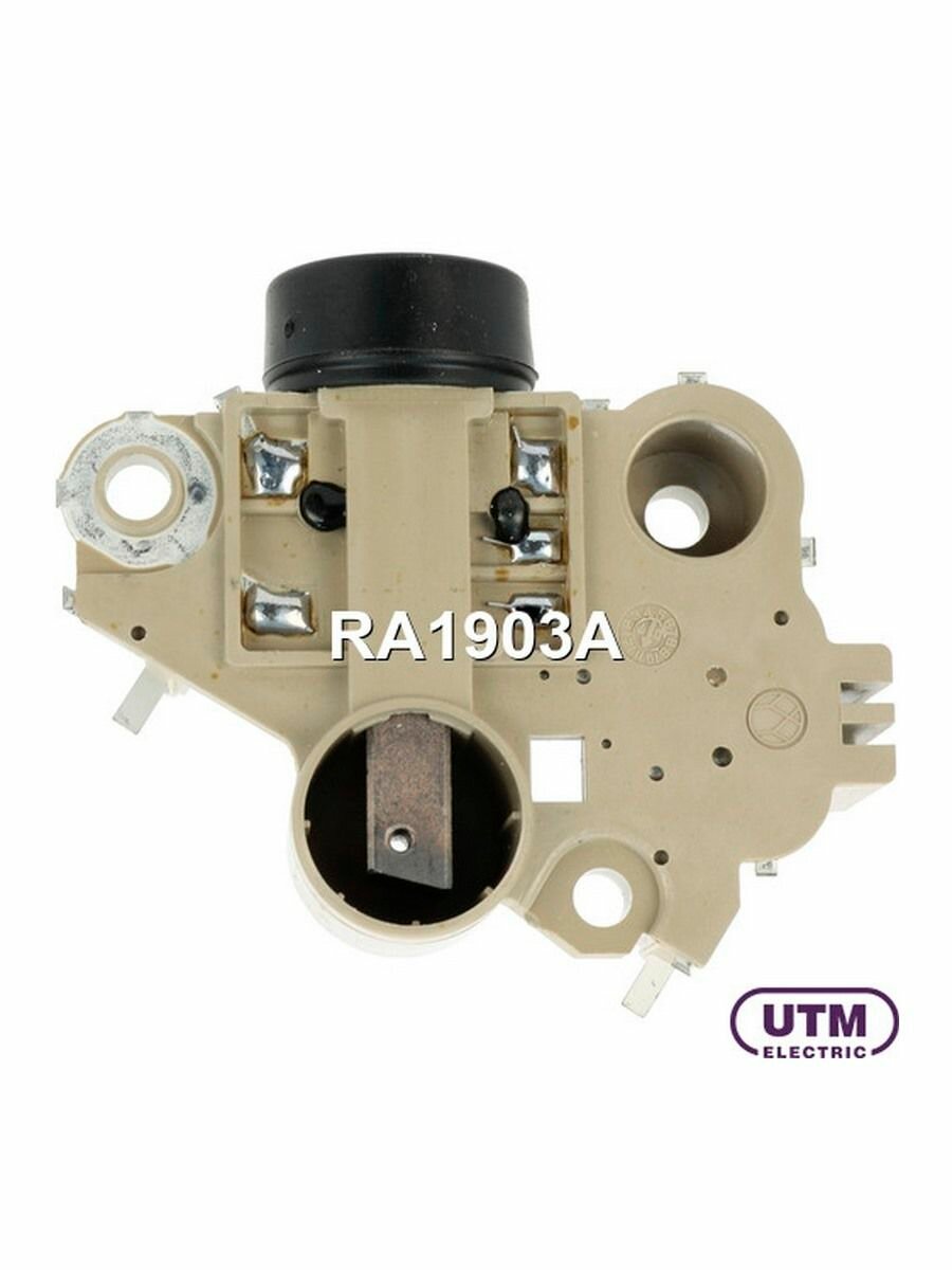 Регулятор генератора UTM RA1903A, для Hyundai, металл, пластик, бежевый — фото 1