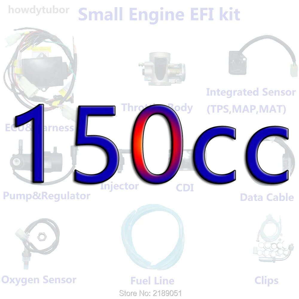 Мотоцикл ATV Скутер питбайк Багги БПЛА мопед EFI небольшой двигатель электронный набор для впрыска топлива GY6 для микросквирта 4 stroke (4T) engine, 150cc