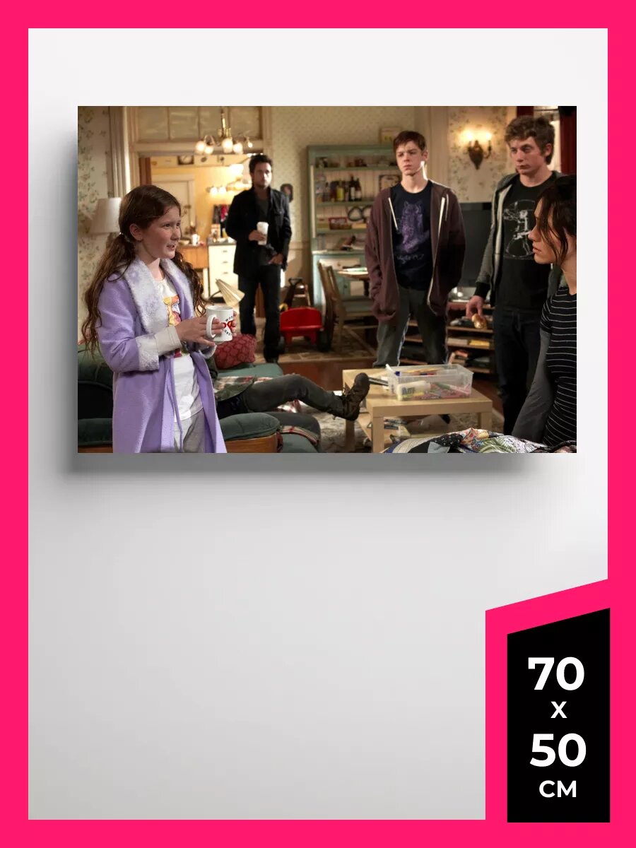 Постер Бесстыжие плакат Shameless А1, А2, А3, 50х70 11, матовая фотобумага премиум качества