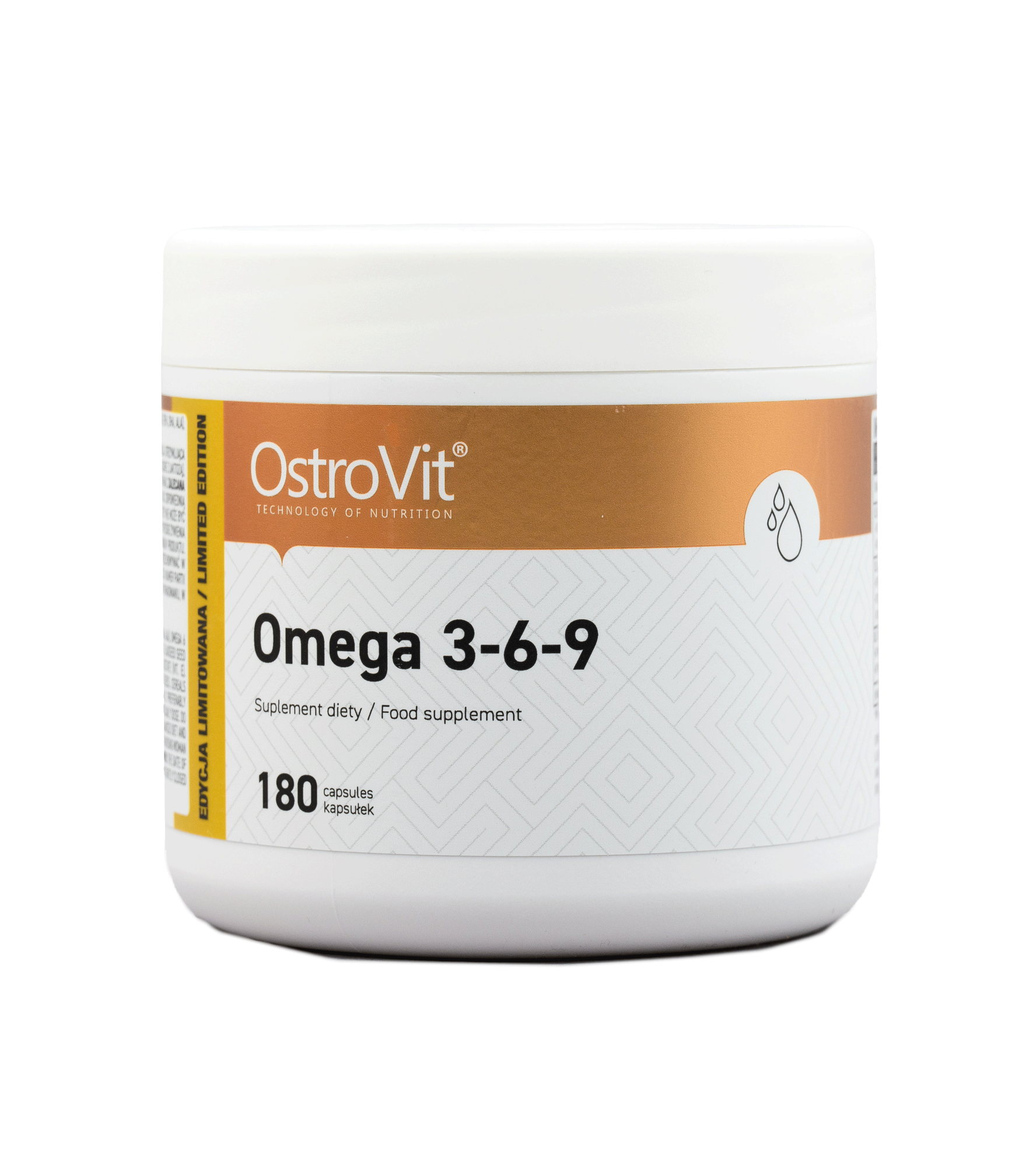 Ostrovit Omega 3-6-9 180 капсул. Омега-3 из Европы. Для сердца, красоты и опорно-двигательного аппарата
