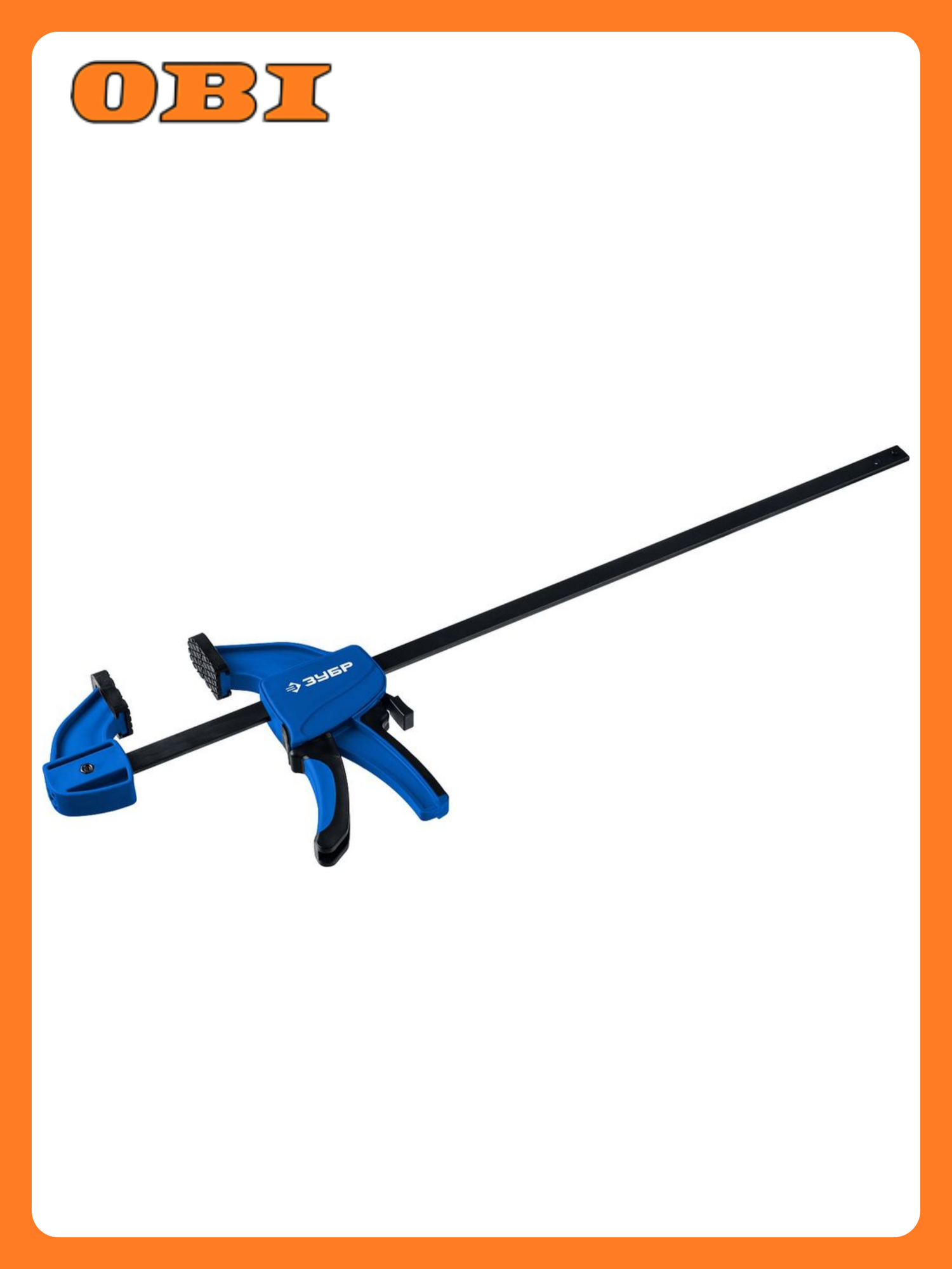 Струбцина ЗУБР, пистолетная, быстрозажимная, сталь, пластик, 450х85 мм