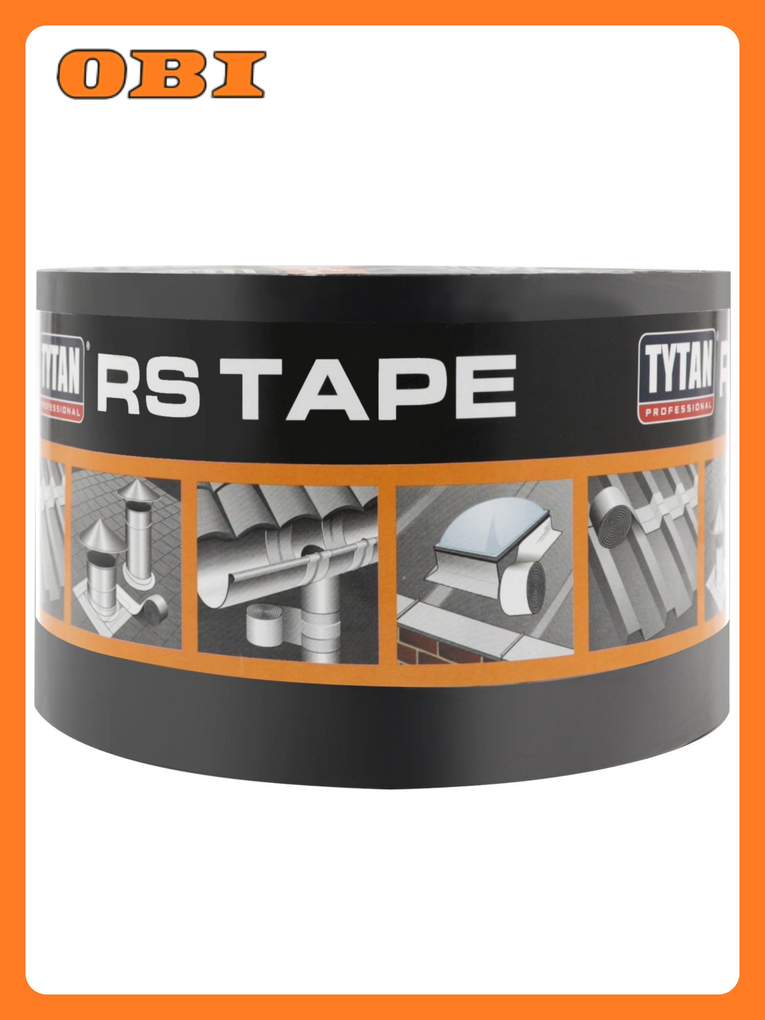 Лента битумная для кровли TYTAN Professional RS TAPE 10 см x 10 м антрацит