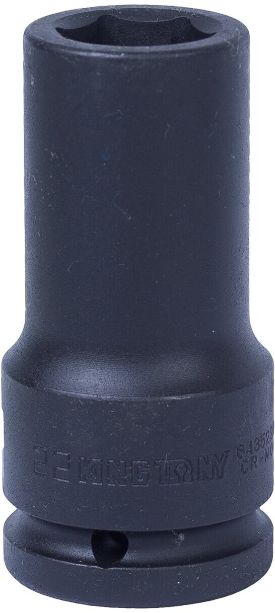 Головка торцевая ударная глубокая шестигранная 3/4", 22 мм KING TONY 643522M