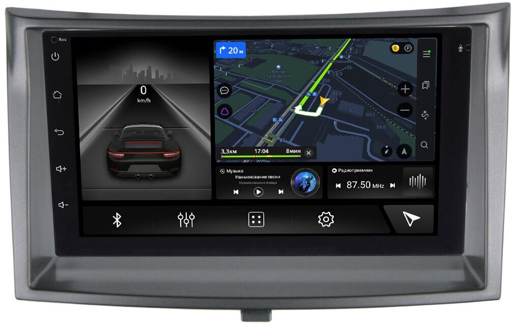 Штатная магнитола Subaru Legacy V, Outback IV 2009-2014 Canbox M-Line 9863-RP-SBLGB-124 Android 10 (4G-SIM, 2/32, DSP, QLed)