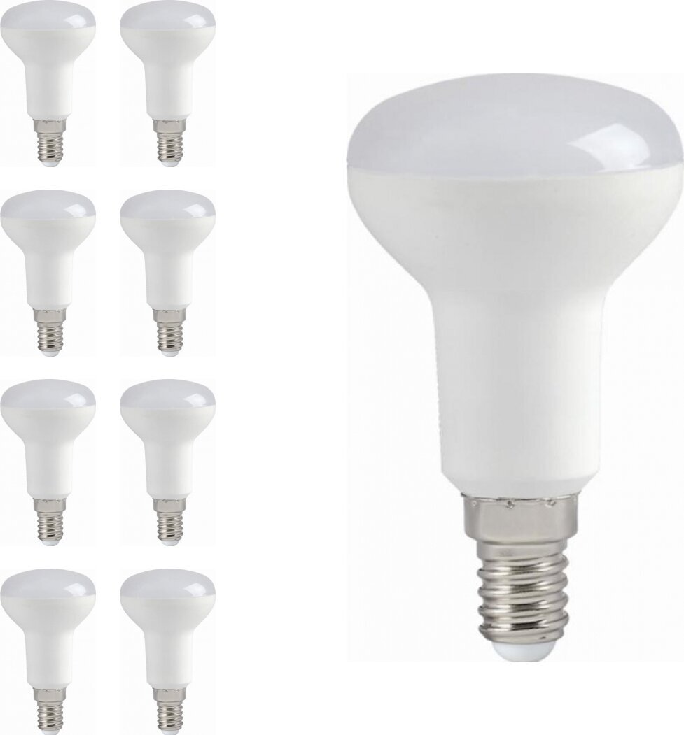 Светодиодная лампа IEK Eco 5W эквивалент 40W 3000K 450Лм E14 для спотов R50 (комплект из 8 шт.)
