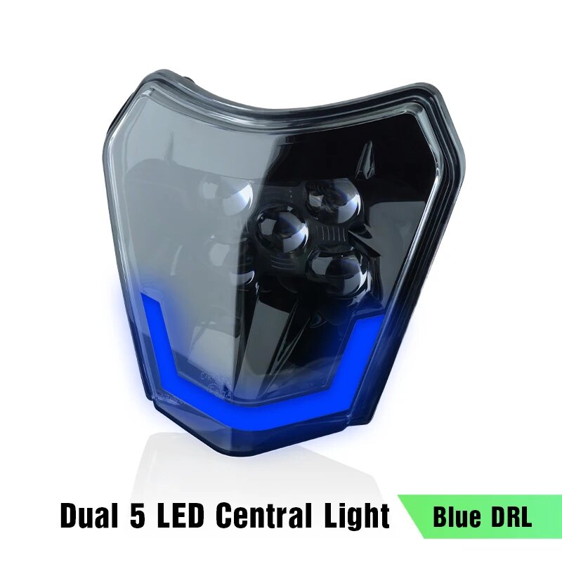 PowerZone мотоциклетная фонарь, Головной фонарь, Головной фонарь для KTM EXC SXF MX Blue DRL Wick