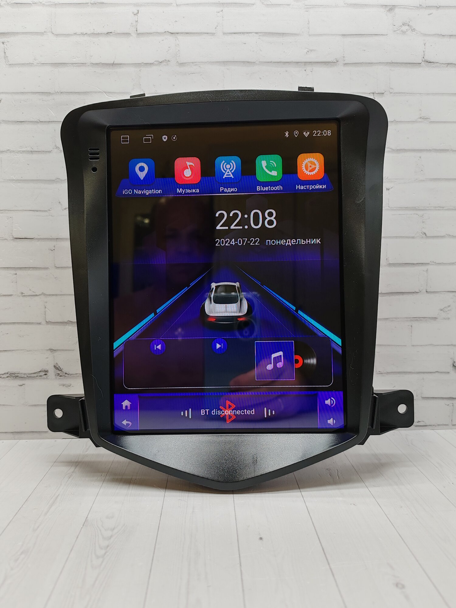 Магнитола андроид Tesla для Chevrolet Cruze 2008-14г/ 8-ядер/4+64гб/Android-Auto/CarPlay