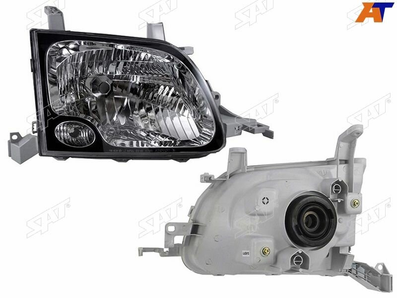 . SAT Фара для TOYOTA TOWNACE, LITEACE NOAH 99-01 правая черная