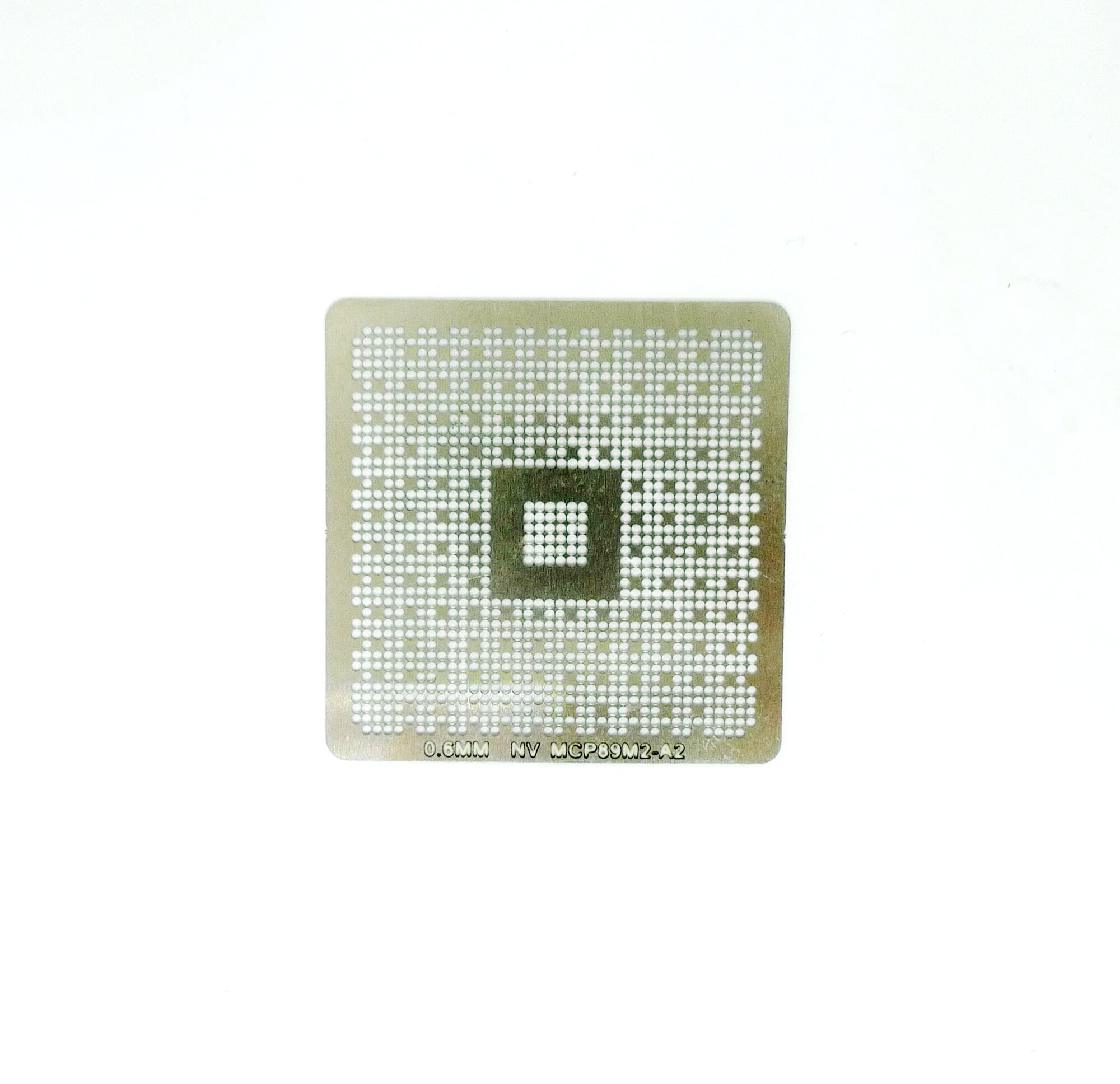 Трафарет BGA для реболлинга NV MCP89M2-A2 0.6 мм