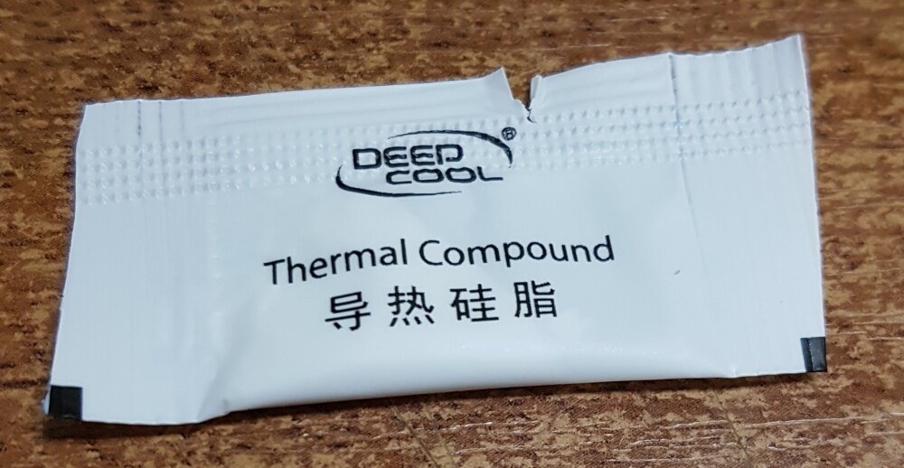 Паста теплопроводная Deepcool Thermal compound для одного применения, упаковка-пакетик