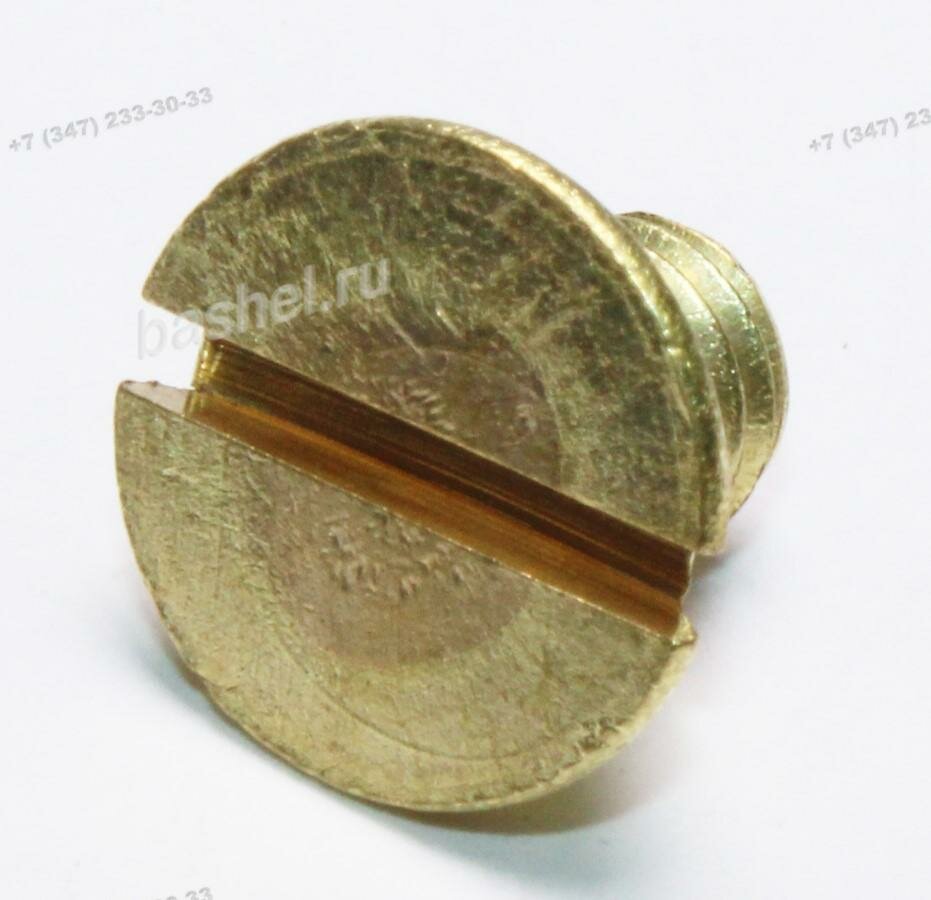 Винт М6х8 DIN 963 латунь