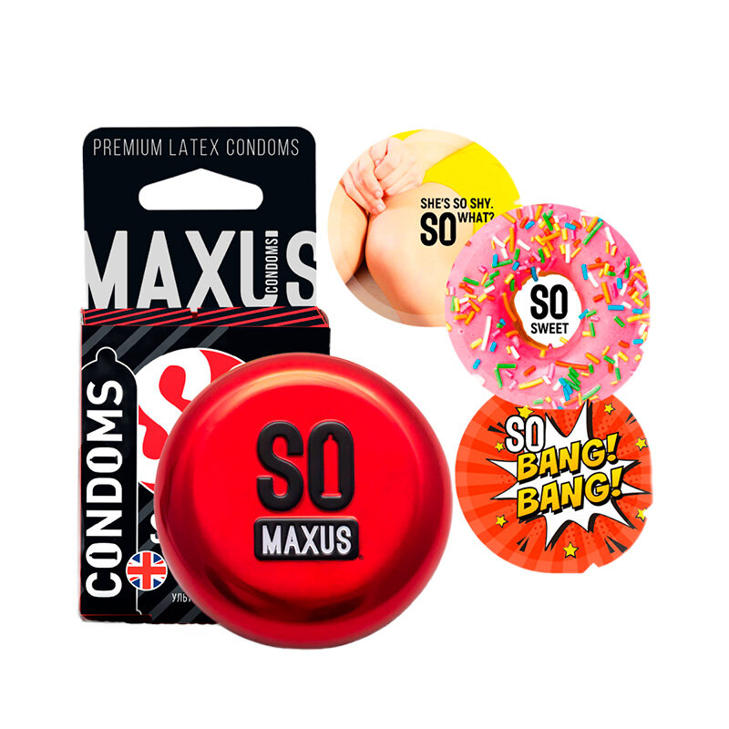 Презервативы Maxus Sensitive ультратонкие, 3 шт Maxus Презервативы Maxus Sensitive ультратонкие, 3 шт