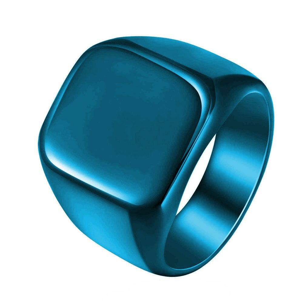 Кольцо Tasyas Печатка Bad Quality light blue size 18