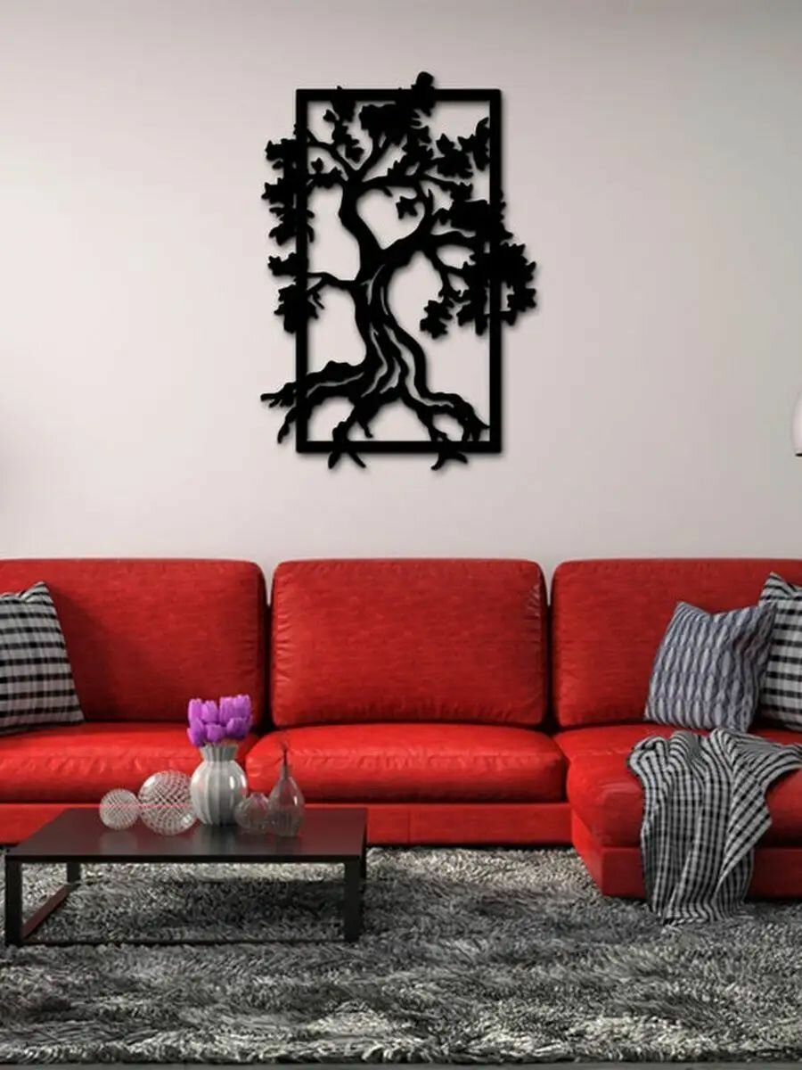 Декоративное панно DecoRada "Лофт", дерево, без рамы, для интерьера