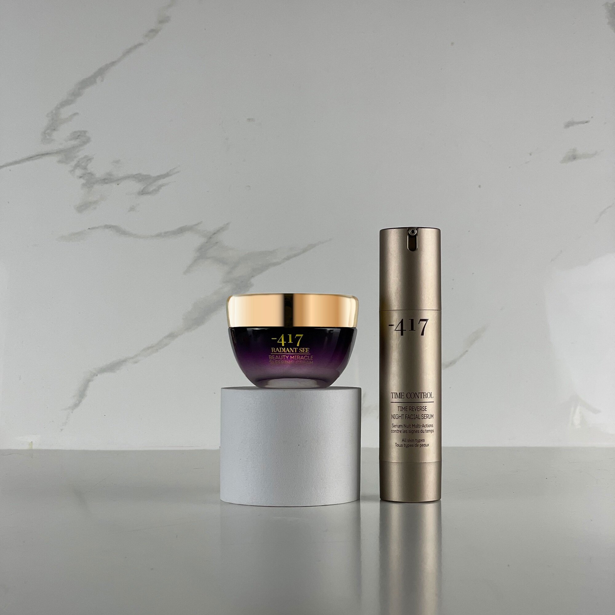 Набор "Драгоценный ночной уход" (Ночной восстанавливающий крем 50 мл + Ночная антивозрастная сыворотка 50 мл)