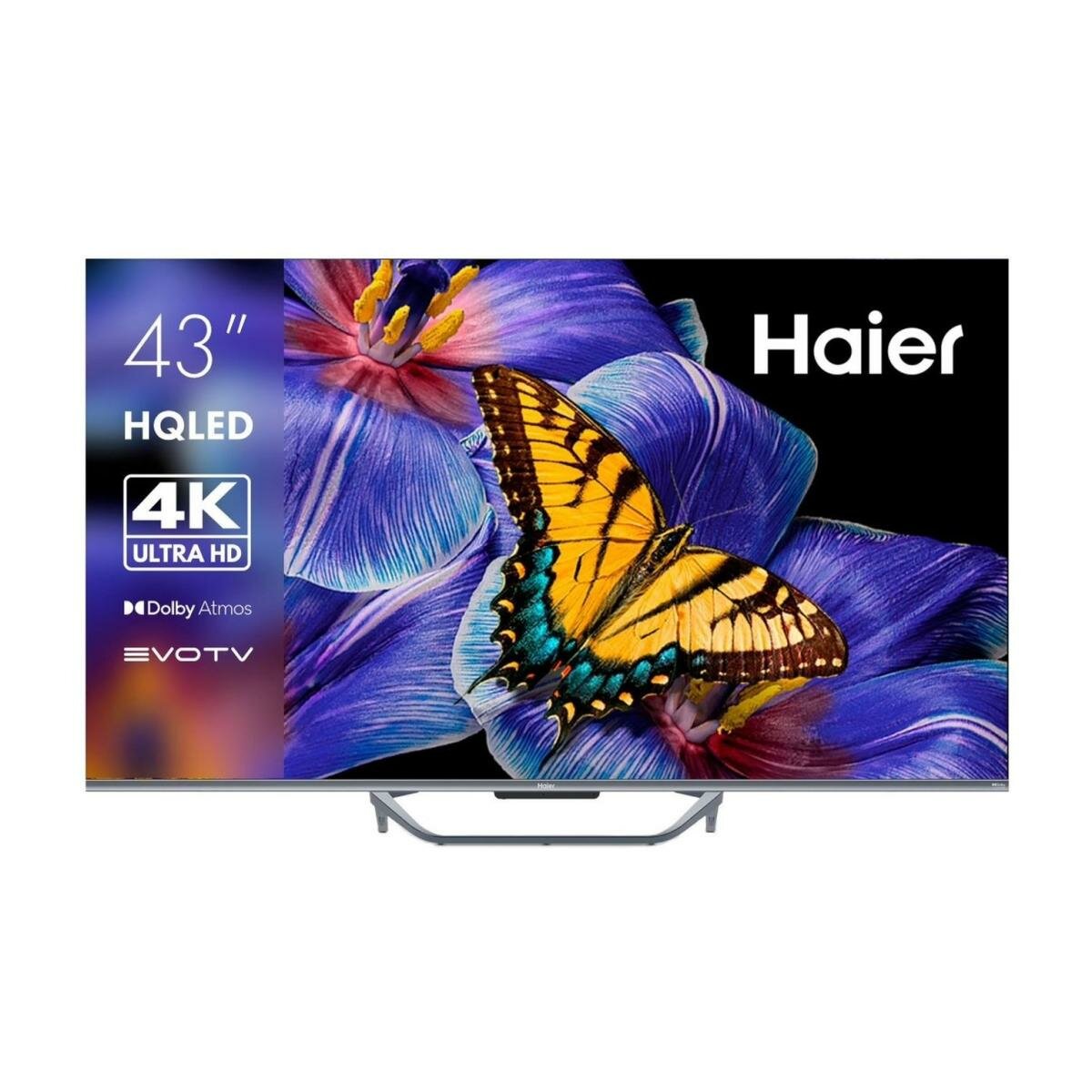 Телевизоры Haier Телевизор 43" QLED 4K UHD Haier 43 Smart TV S4 Серый