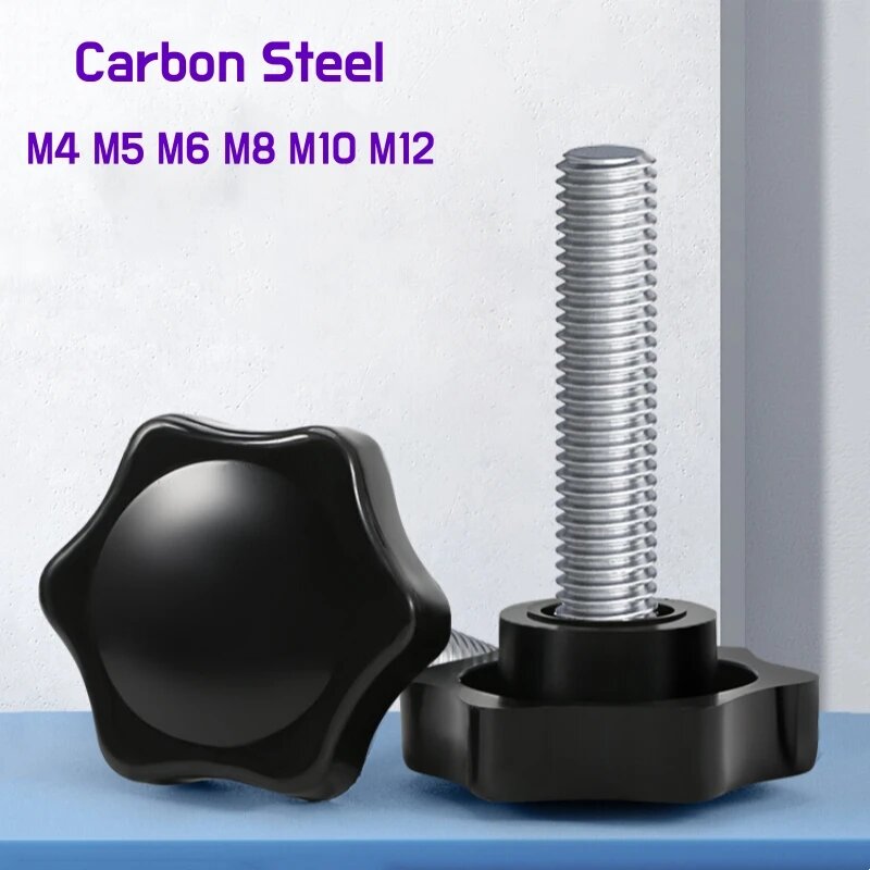 Зажимные болты с рукояткой M4-M12 из углеродистой стали M5-5pcs(D 25mm), 10mm
