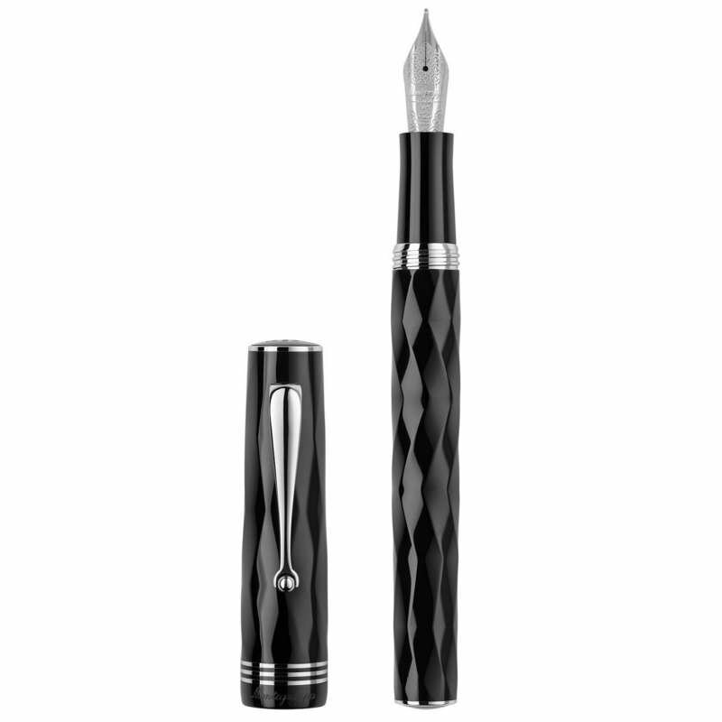 Перьевая ручка Montegrappa Brenta Black F 14K. Артикул BRENTA-C-FP-14F