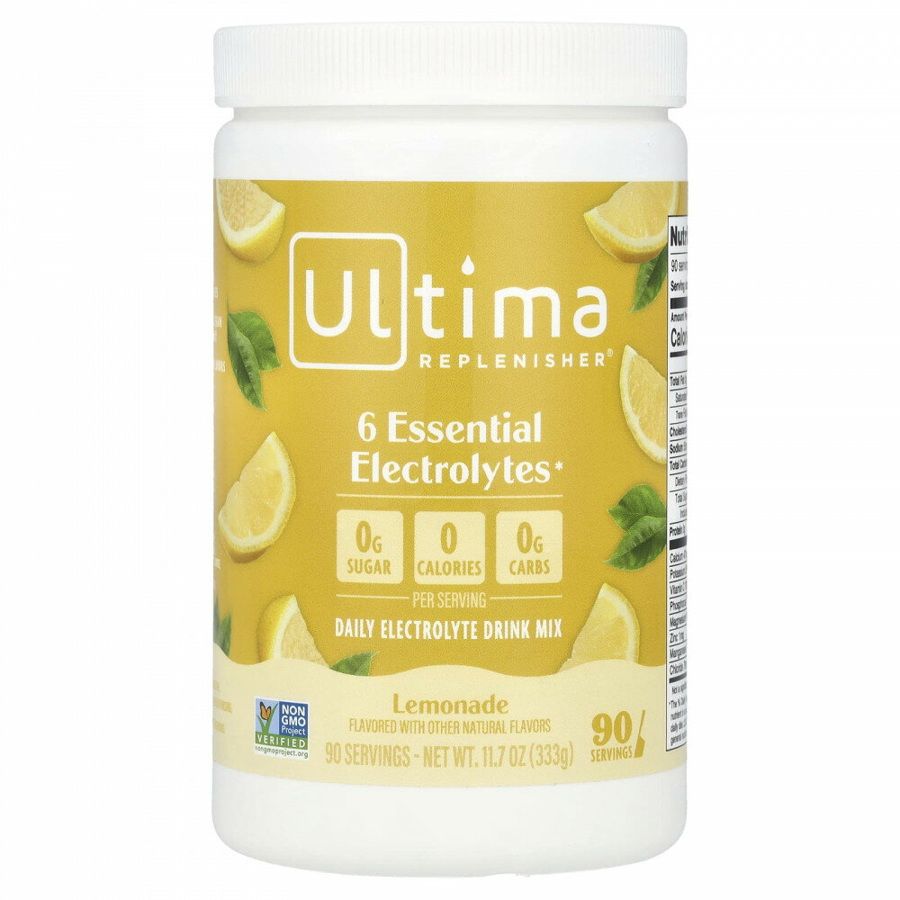 Ultima Replenisher, Daily Electrolyte Drink Mix, лимонад, 333 г (11,7 унции)