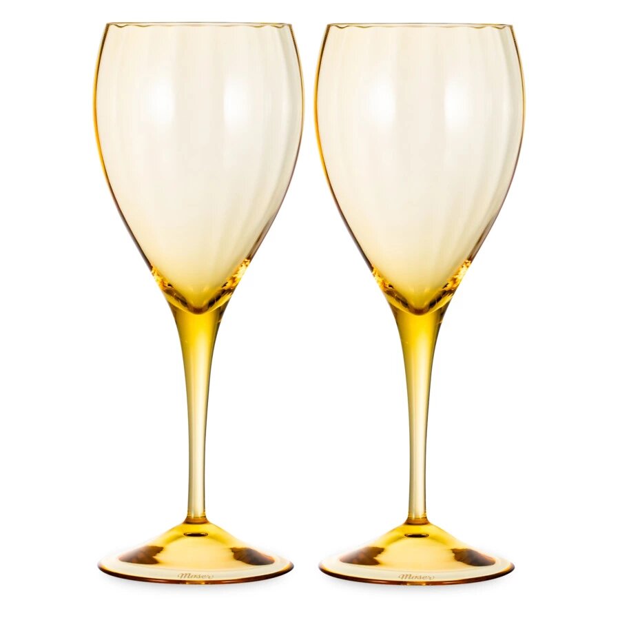 Набор бокалов для красного вина Moser Оптик 350 мл, 2 шт, топаз, п/к