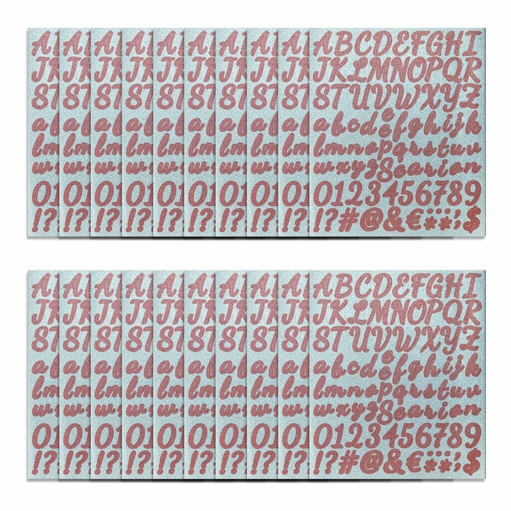 20 листов блестящие буквы наклейки с красочным декоративным для записной книжки и упаковки журнала скрапбукинга обертывания