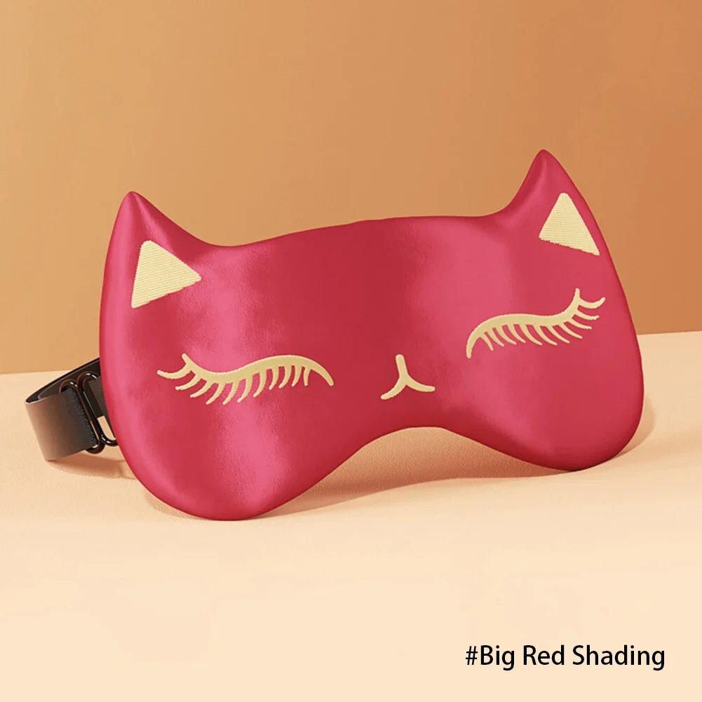 Маска для сна из шелка Red