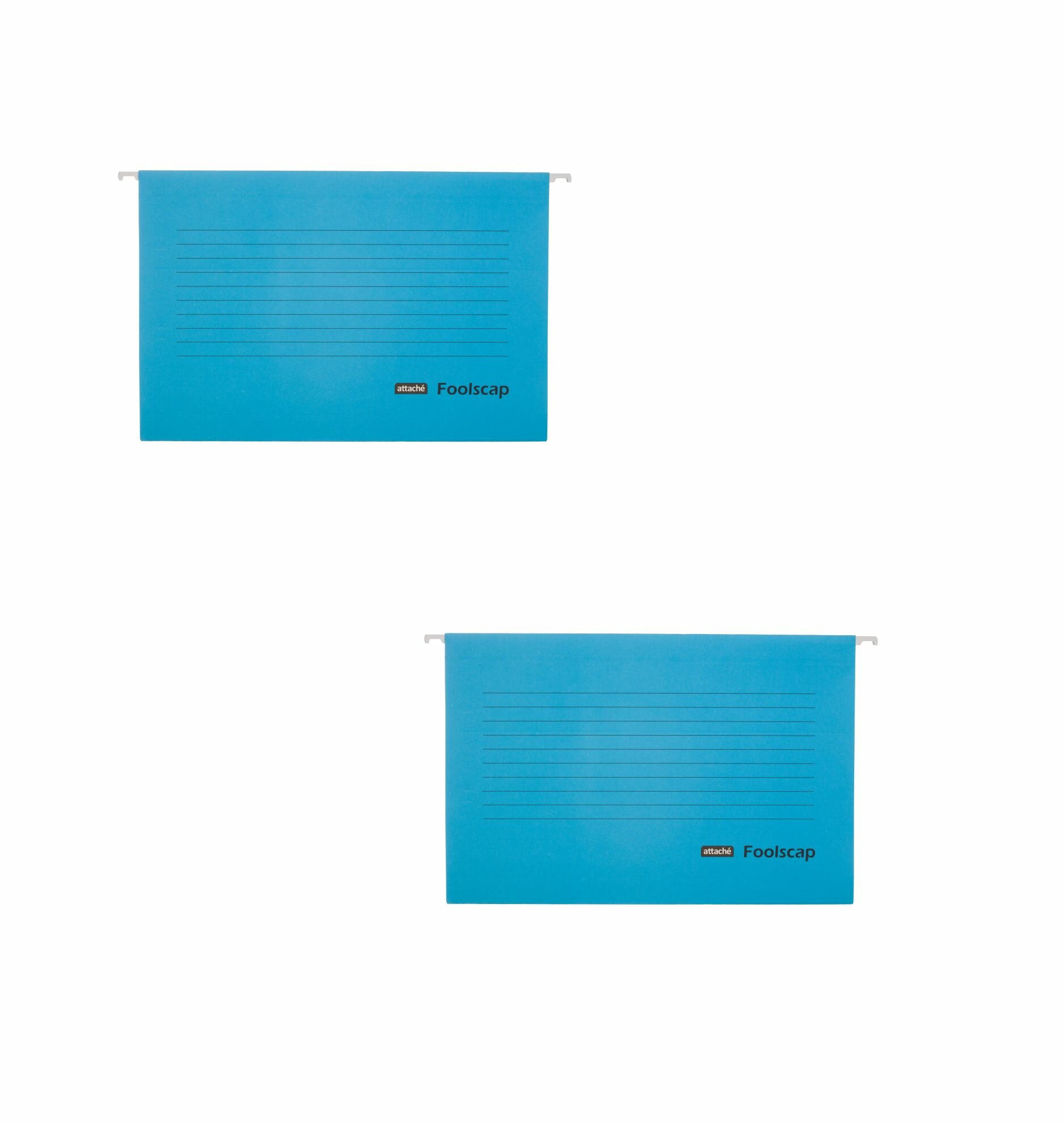 Attache Папка подвесная Foolscap, картон синий, до 200 л, 5 штук в упаковке, 2 уп/