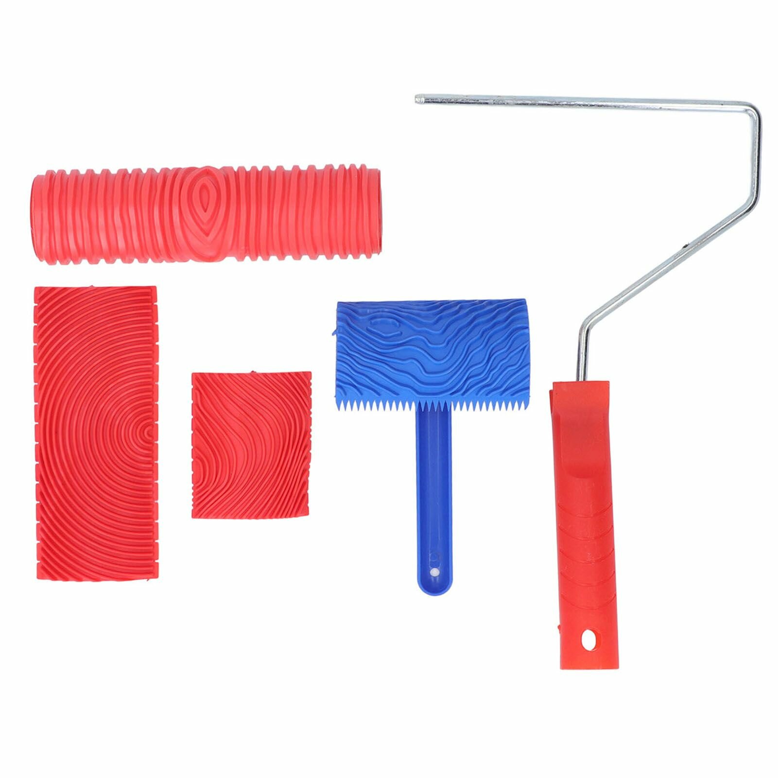 Набор 5 текстурных валиков для декора стен краской