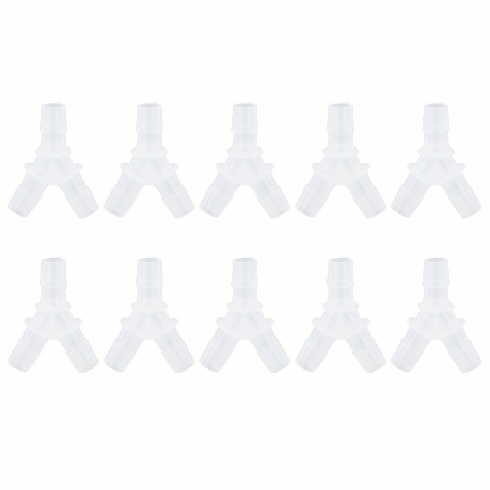 10 шт. мягкие фитинги для шлангов Y-образный разъем для аквариума, воздушный насос, 3-сторонний разъем (3,9 мм)