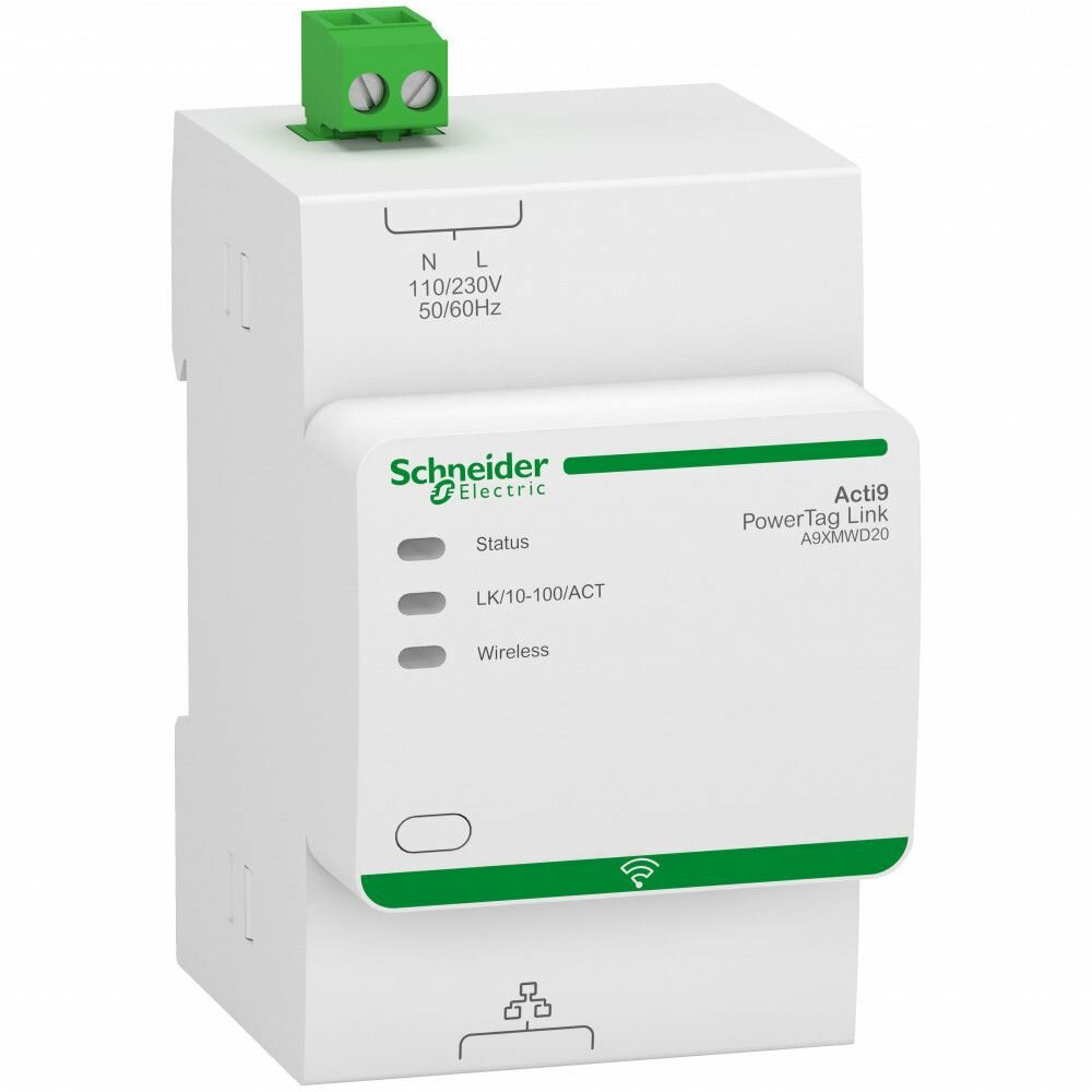 Schneider Electric Acti9_Smartlink Интерфейс Ethernet (Modbus TCP/IP) до 20 беспр. датч. арт. A9XMWD20