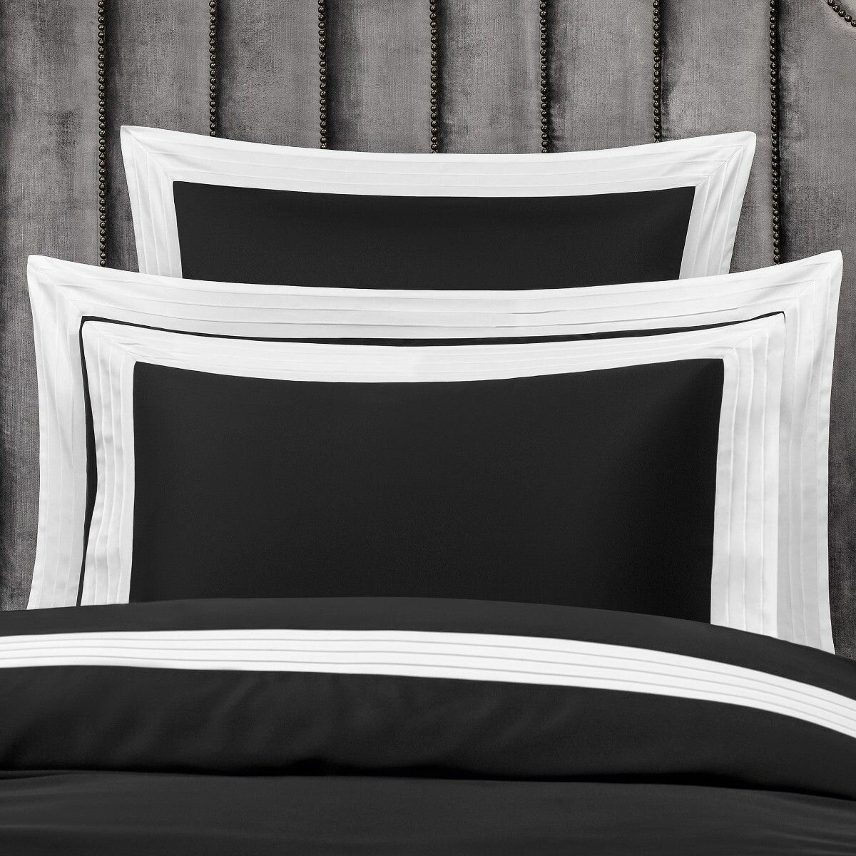 Эдем черн/белый К-т наволочек 50х90, 2пр, 100% Sensotex эвкалиптовое волокно Гр