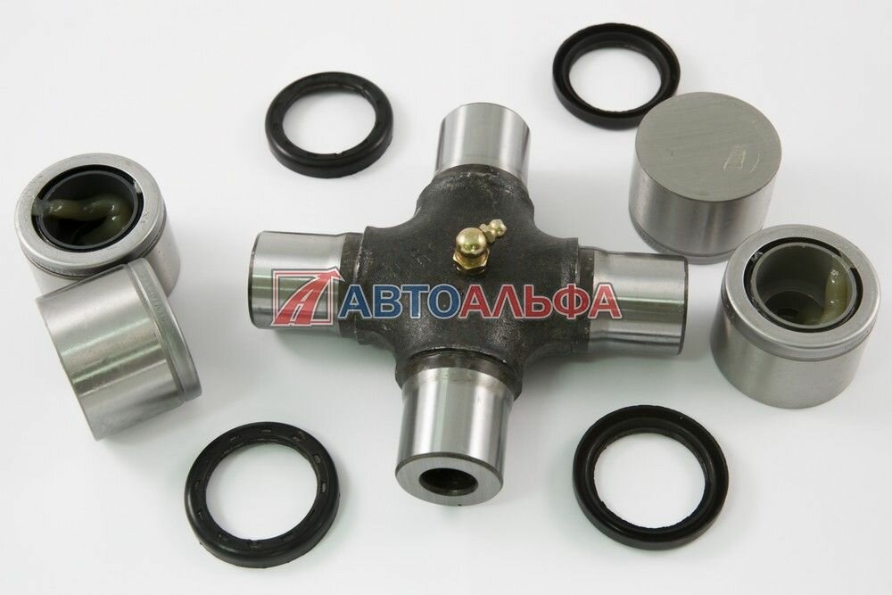 Крестовина карданного вала КАМАЗ Евро в сборе усиленная (под стопорные кольца)